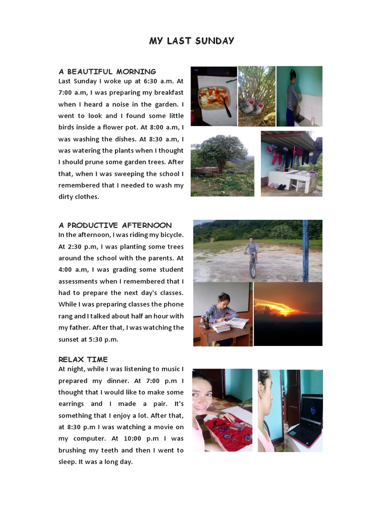 My Last Sunday | PDF