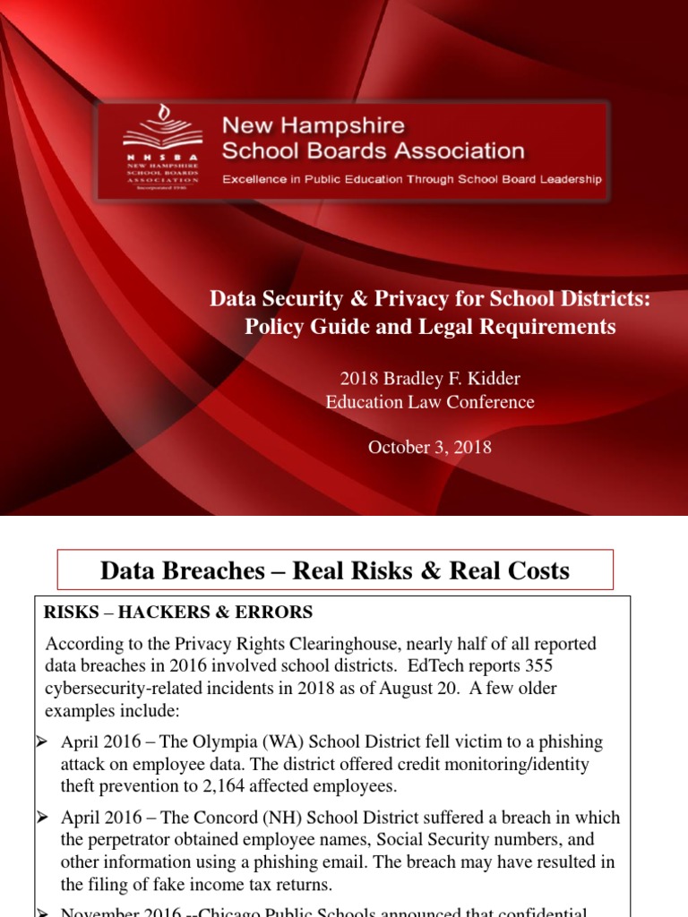 2018 Bradley Kidder NHSBA - Data Security (Final) PDF | PDF | Computer ...
