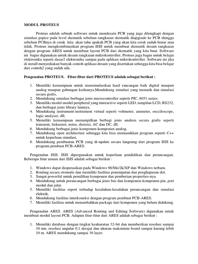 Modul Proteus | PDF