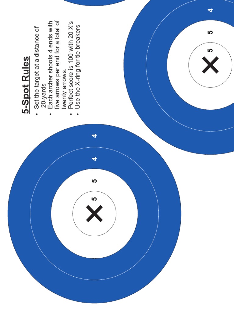 NFAA 5 Spot Target | PDF | Archery | Arrow