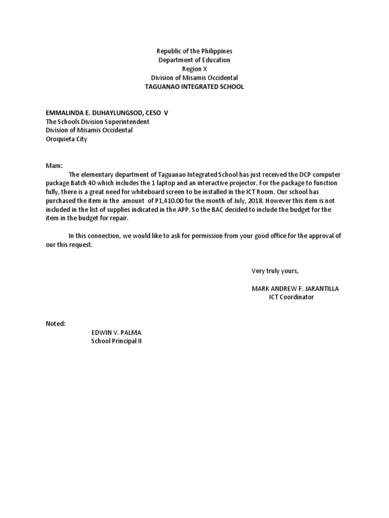 Justification Letter | PDF | Behavior Modification | Teachers