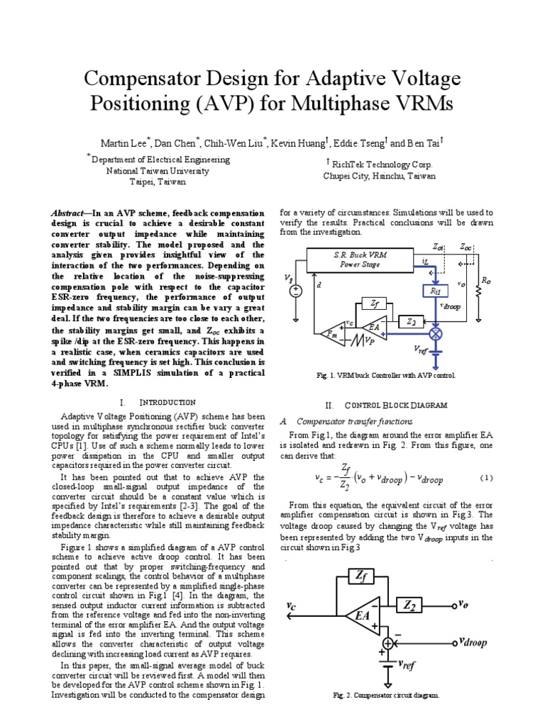 Adaptive Voltage Positioning | PDF | Capacitor | Electronic Circuits