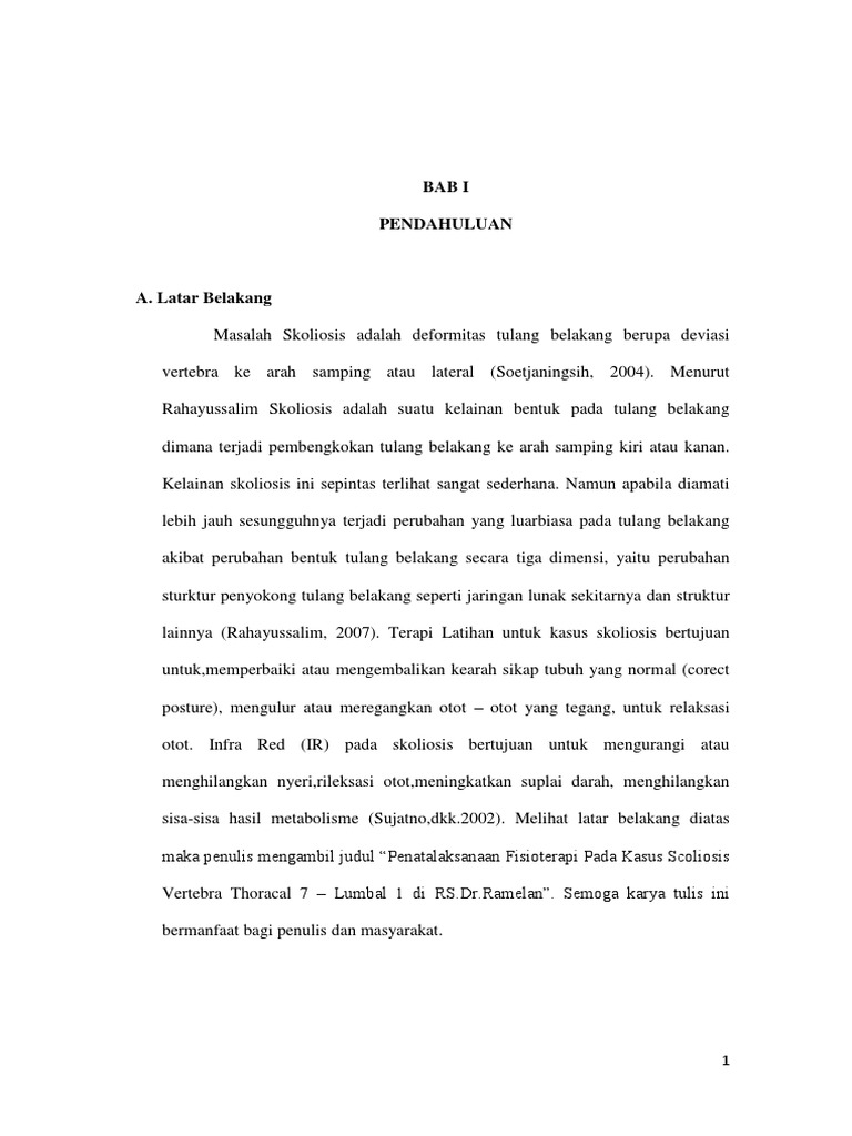 Fisioterapi untuk Skoliosis Thoracal 7 | PDF | Sains & Matematika ...