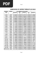Thread Pitch Chart PDF | PDF | Cutting Tools | Tools