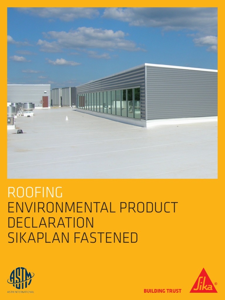 Sikaplan Fastened EPD PDF | PDF | Life Cycle Assessment | Recycling