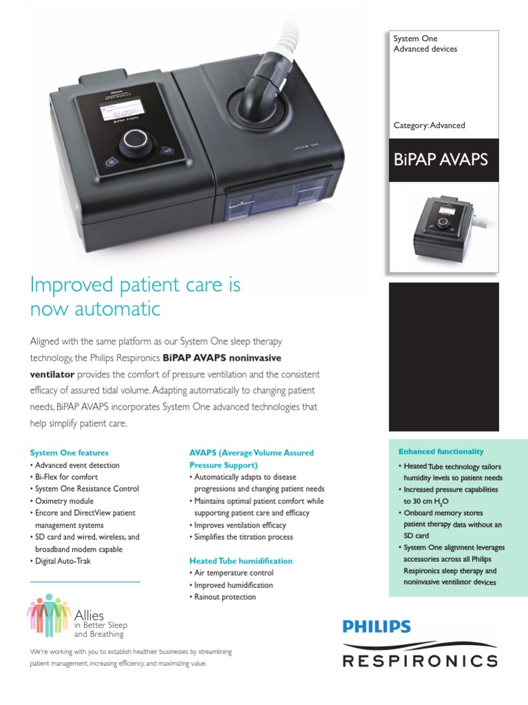 600series-BiPAP AVAPS | PDF | Medicine | Clinical Medicine