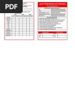 Form Ceklis Pemeliharaan APAR | PDF