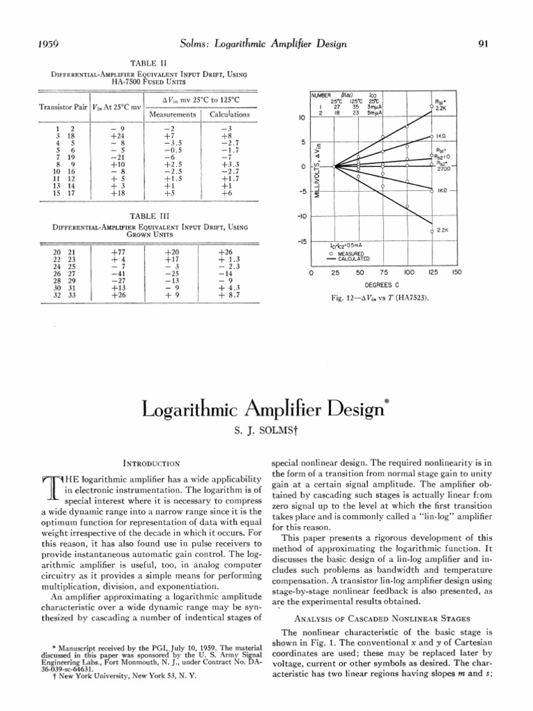 Logarithmic Amplifier Design-WaV | Download Free PDF | Amplifier | Diode