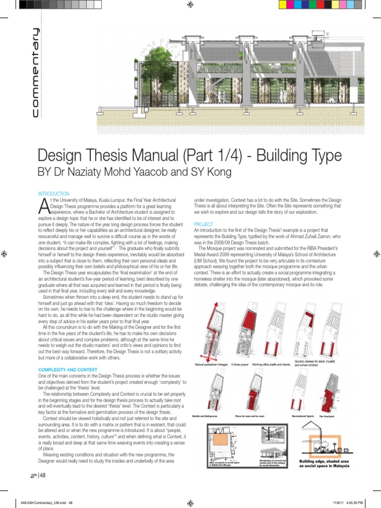 Design Thesis Manual | PDF | Thesis | Design