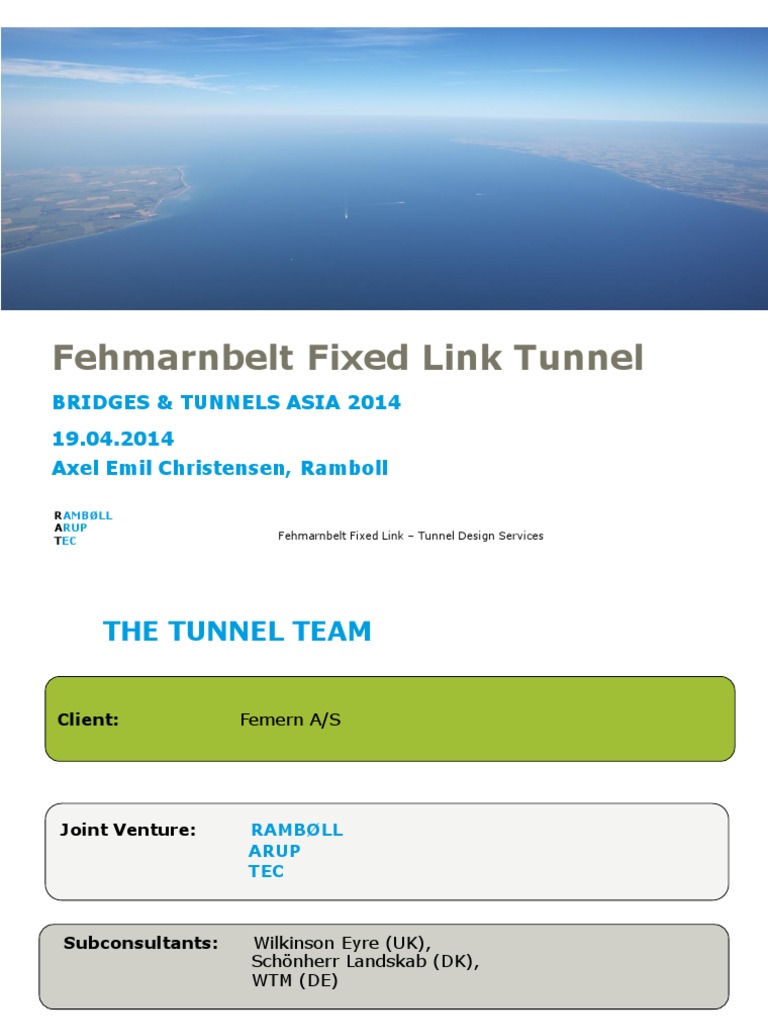 Fehmarnbelt Fixed Link Tunnel: Bridges & Tunnels Asia 2014 19.04.2014 ...
