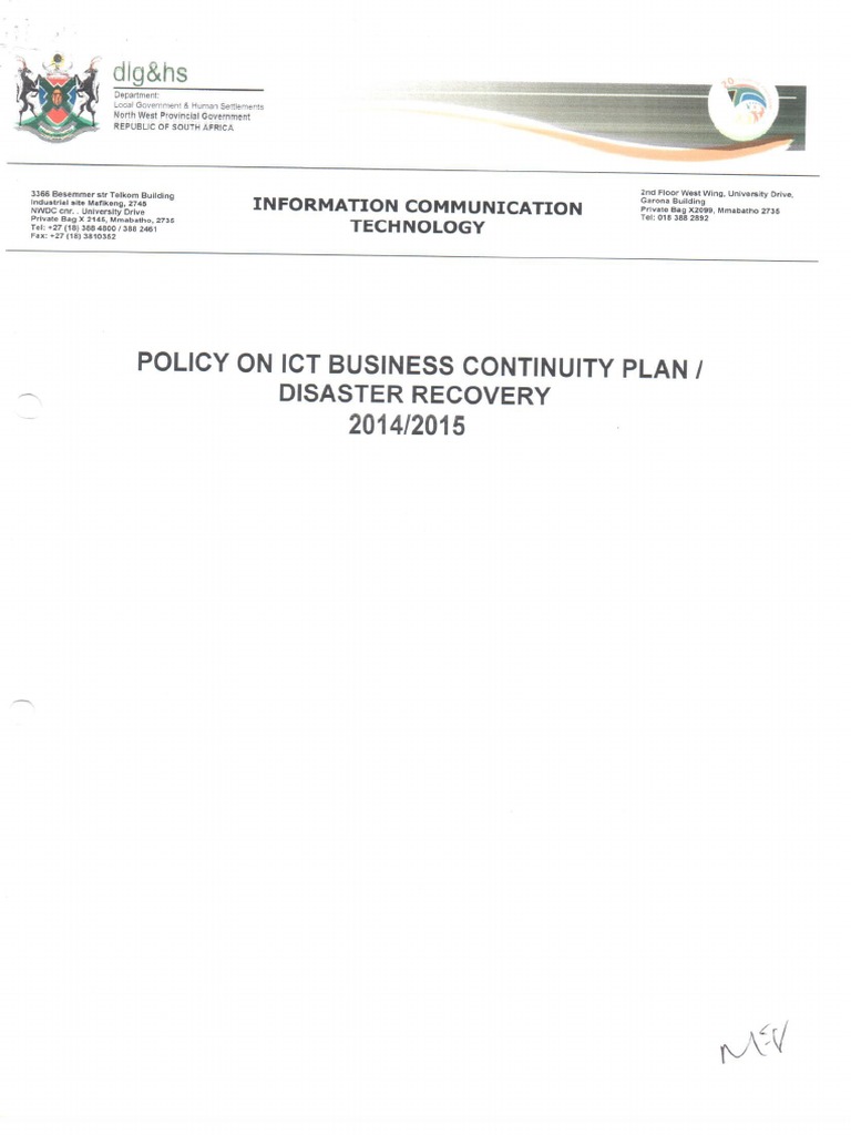 Itc Business Continuity Pdf Pdf