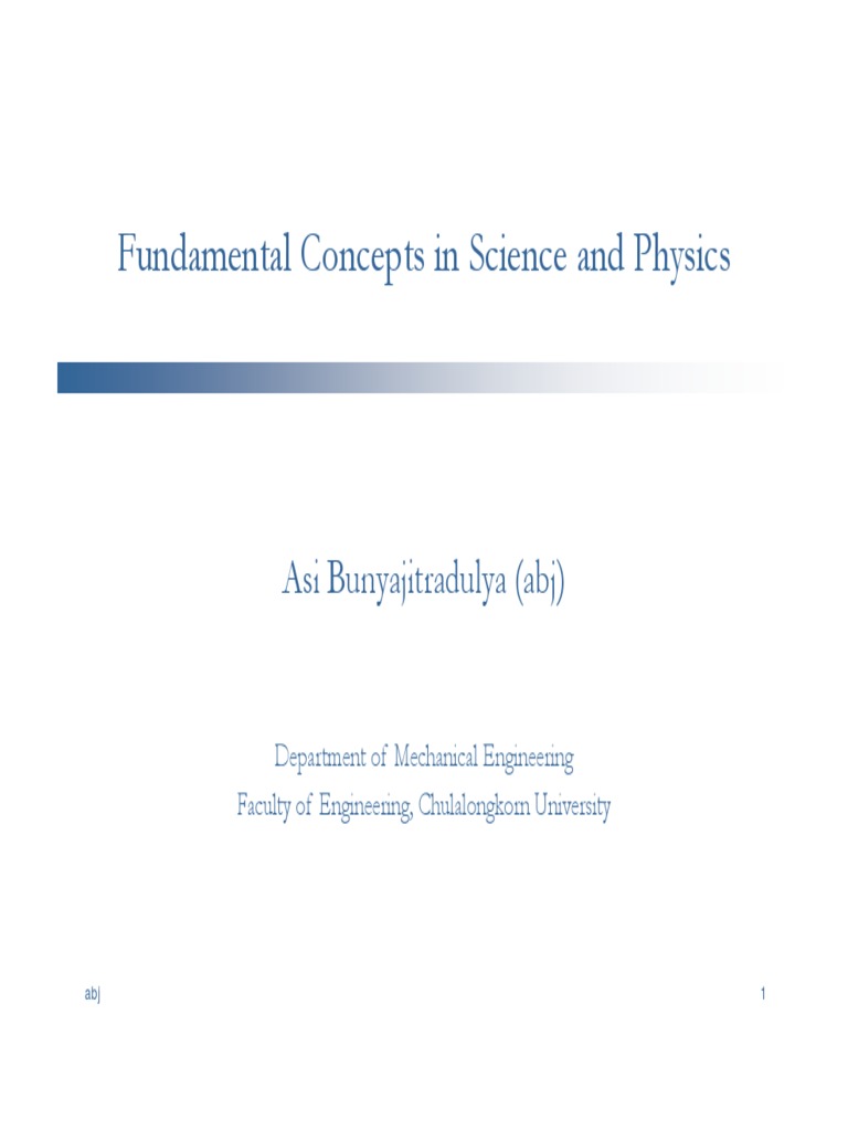 Fundamental Concepts in Science and Physics | PDF | Argument | Heat