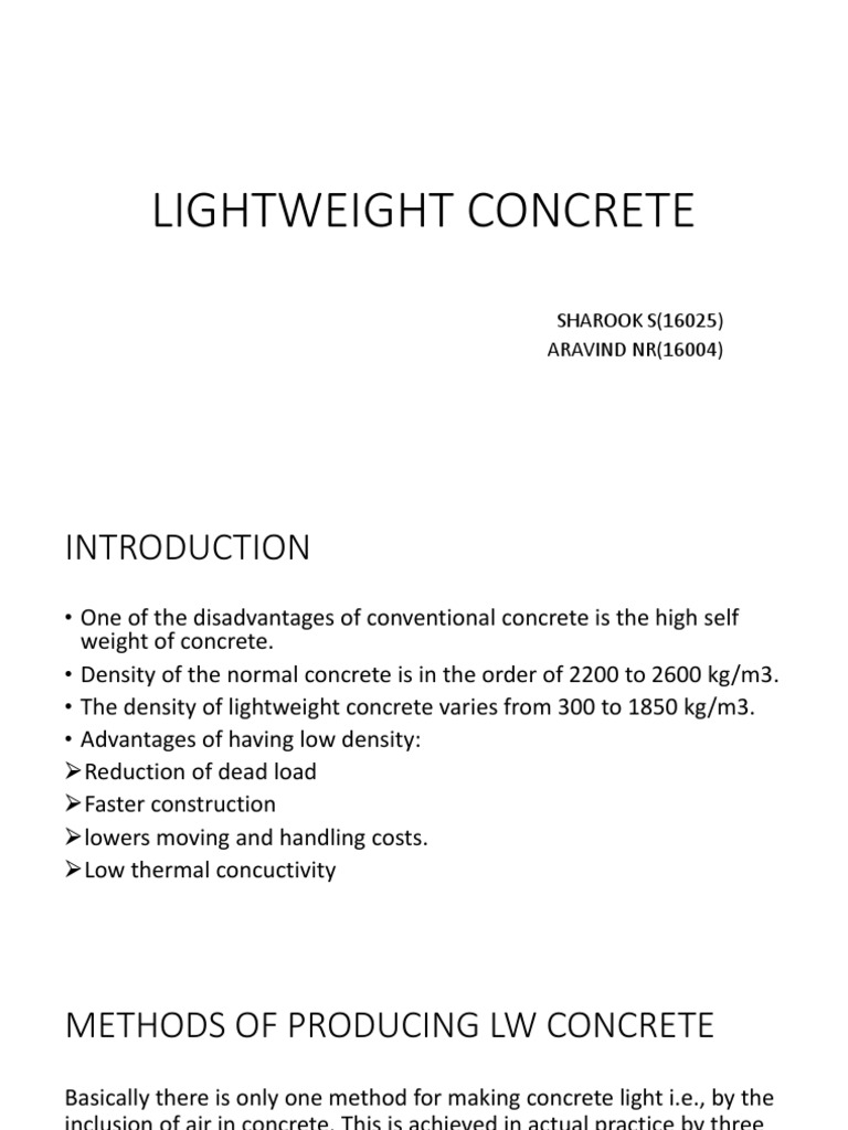 Structural LW Concrete | PDF | Construction Aggregate | Concrete