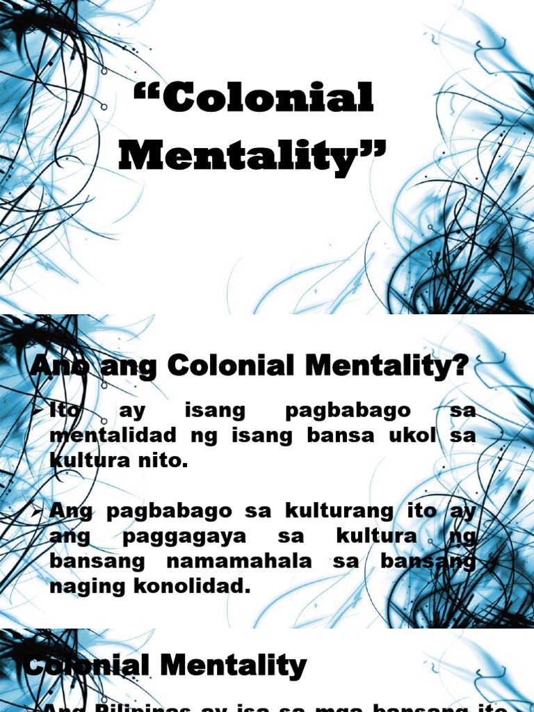 ZColonial Mentality | PDF