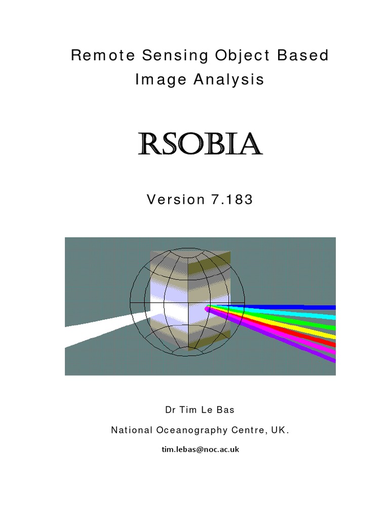 Rsobia: Remote Sensing Object Based Image Analysis | PDF | Image Segmentation | Cluster Analysis