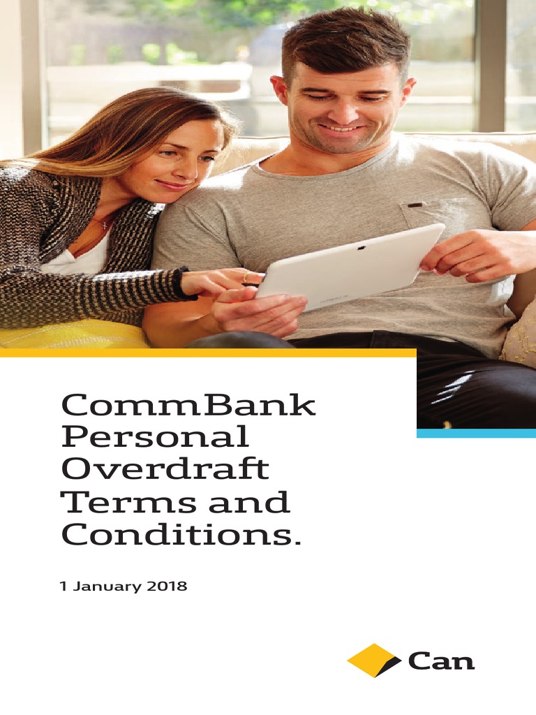 Commbank Personal Overdraft Terms and Conditions.: 1 January 2018 | PDF ...
