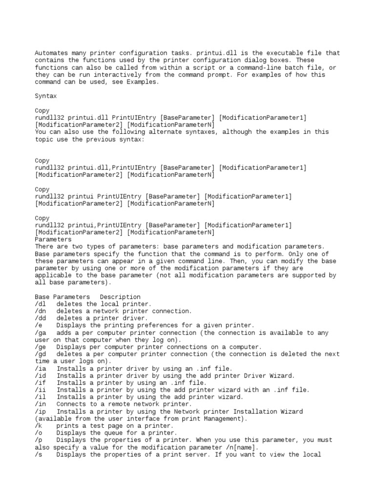 Comandos Impressoras CMD | Download Free PDF | Command Line Interface | Computer Hardware