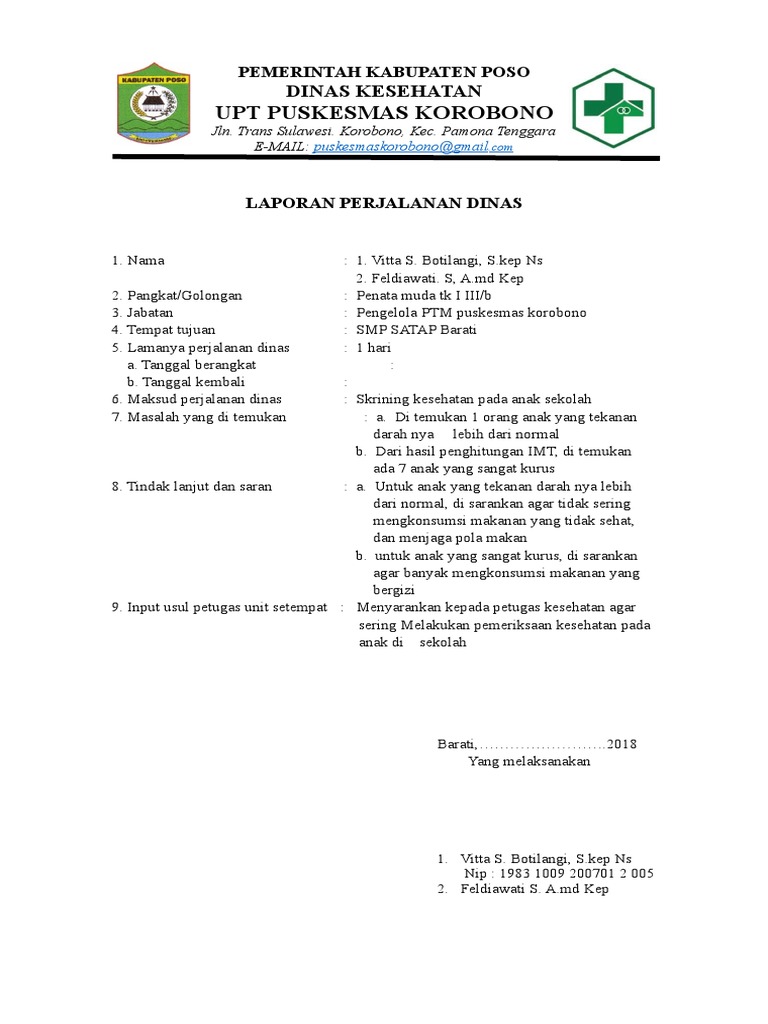 Laporan Skrining Kesehatan Anak Remaja | PDF