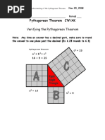 Year 8 Pythagoras Theorem Practice Paper | PDF | Triangle | Classical Geometry