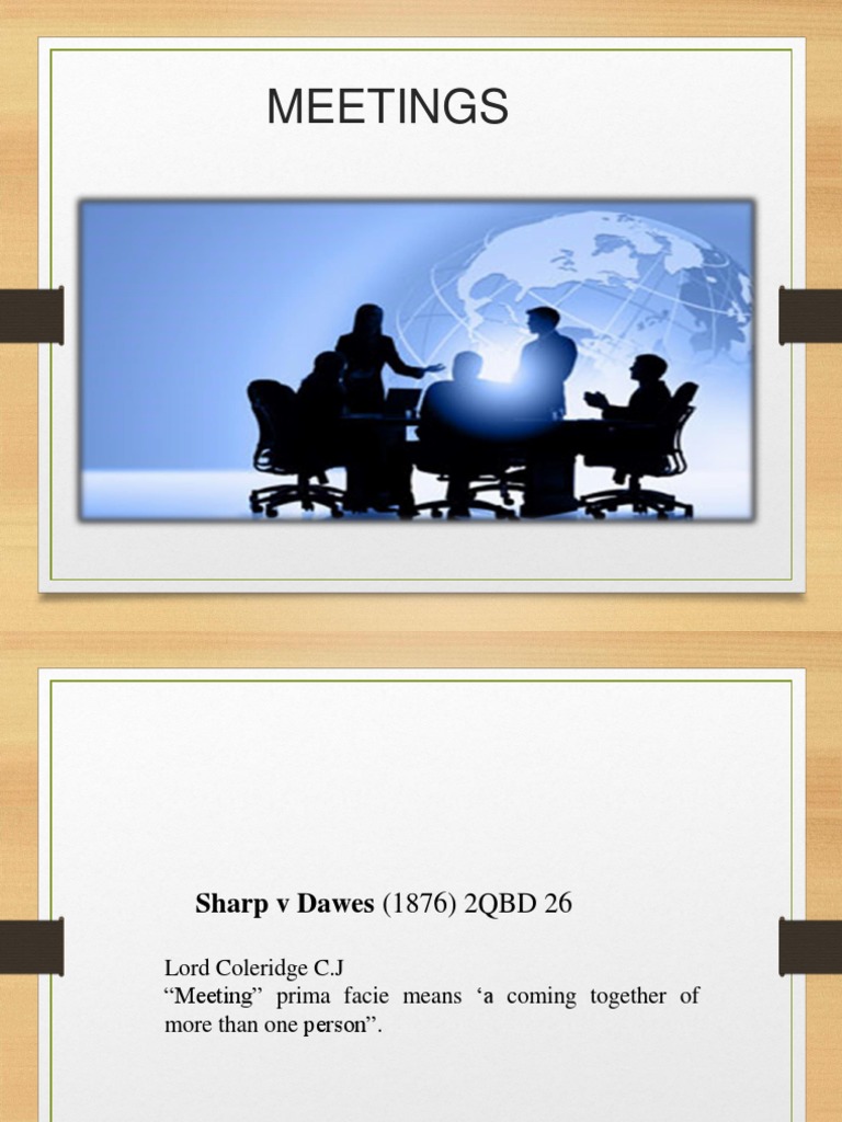 Meeting - Slides | PDF | Proxy Voting | Quorum