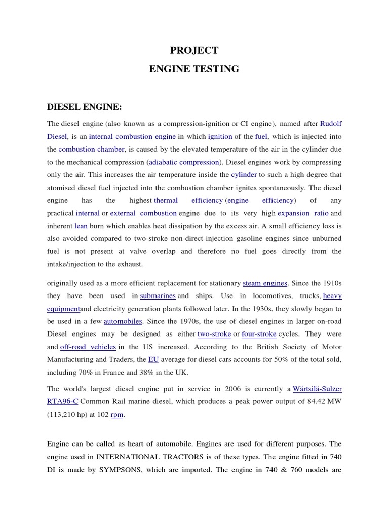 Diesel Engines | PDF | Diesel Engine | Internal Combustion Engine