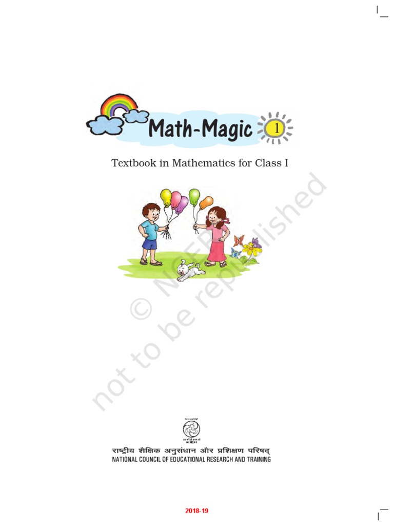 Maths Class 1 | PDF | Textbook | Curriculum