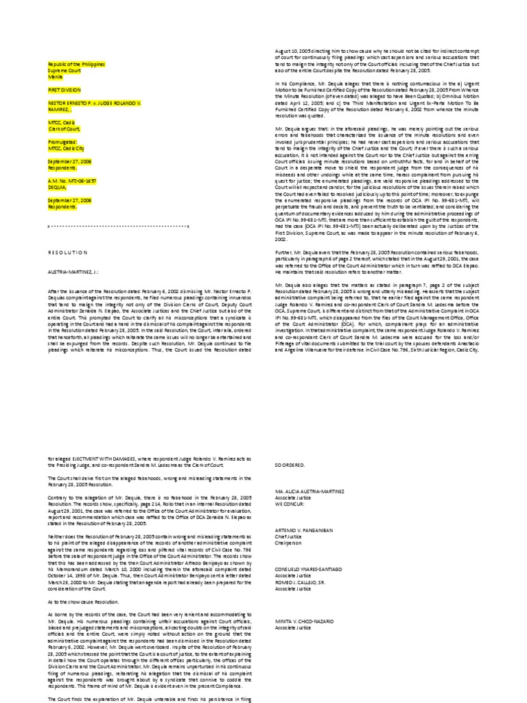 September Cases | PDF | Law Clerk | Judge