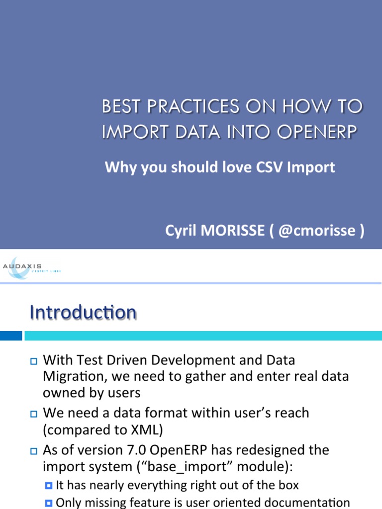 Best Practices On How To Import Data Into Openerp: Why You Should Love CSV Import | PDF | Comma ...