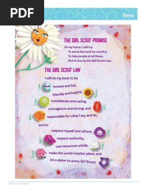 Girl Scout Promise Daisy