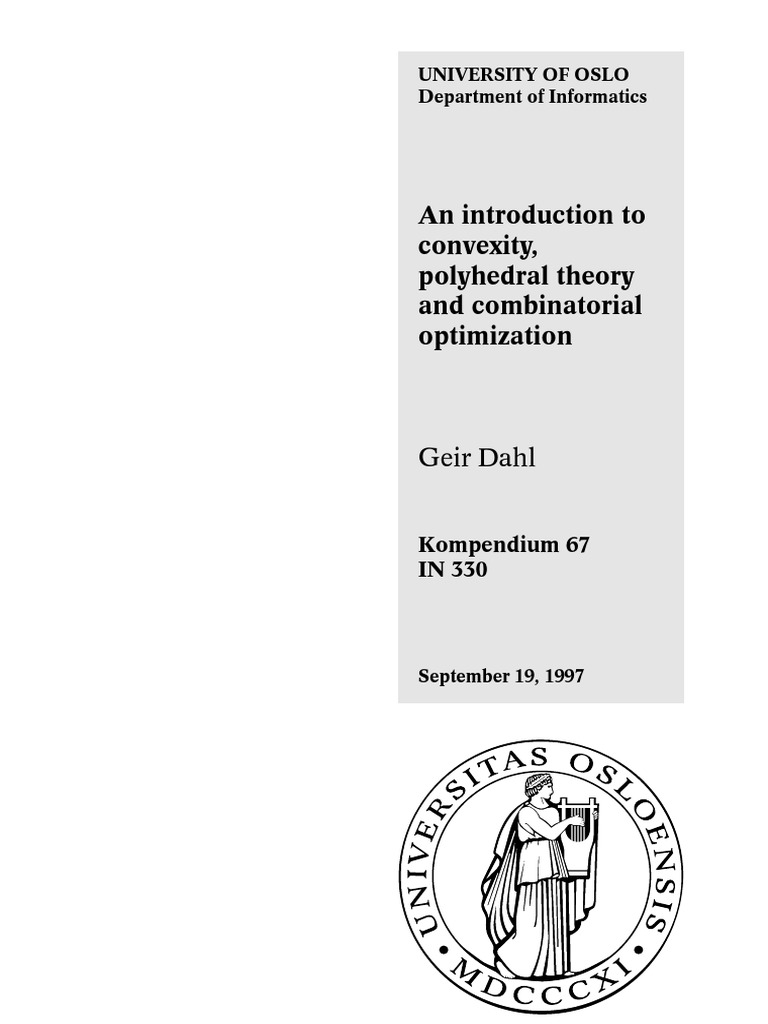 Apunte Combinatorial Pdf Linear Programming Combinatorics
