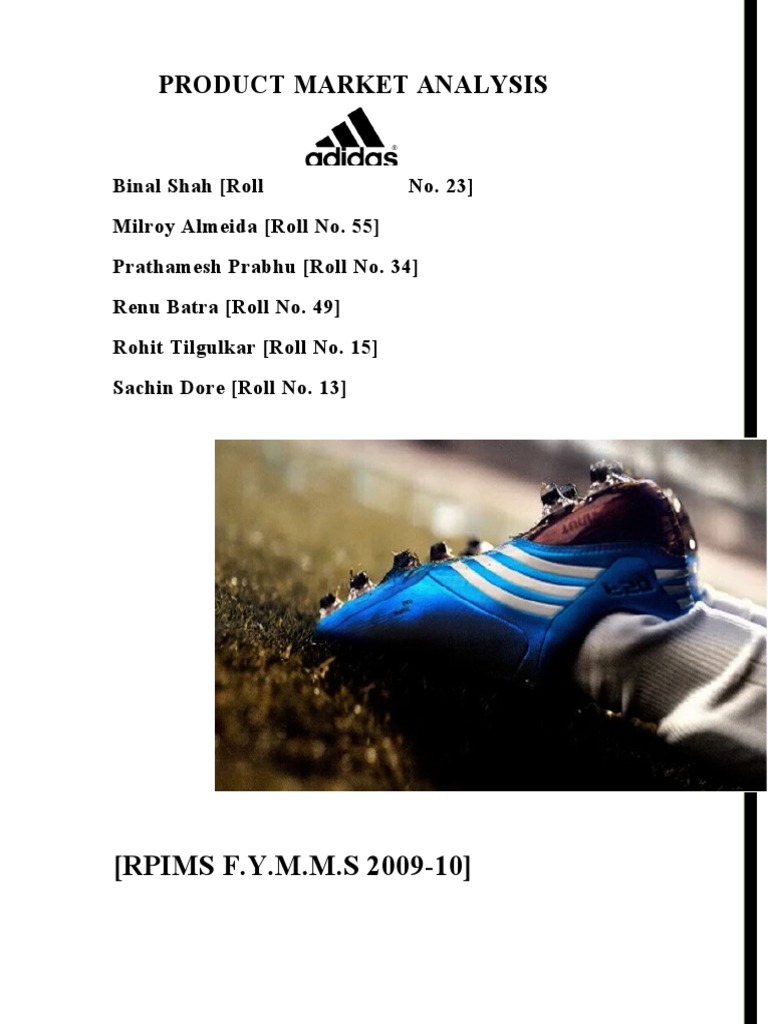 Product Market Analysis: (RPIMS F.Y.M.M.S 2009-10) | PDF | Adidas ...