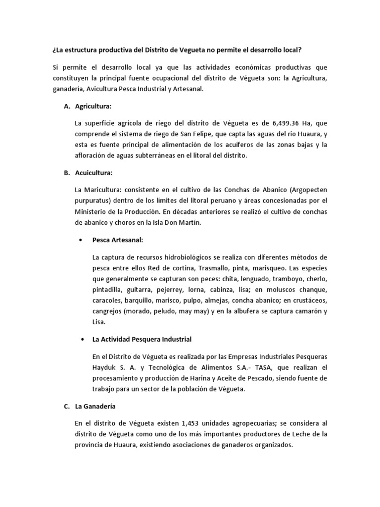 Distrito de Vegueta | PDF | Comida y bebida | Agricultura