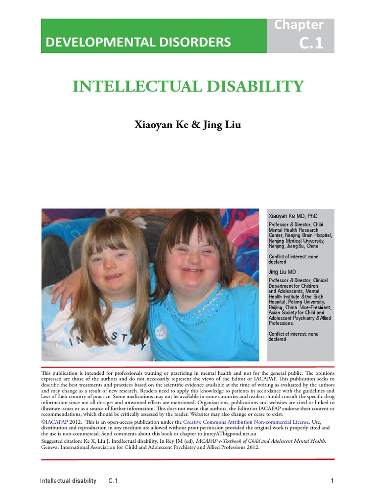 Intellectual Disability: Developmental Disorders | PDF | Hypothyroidism ...