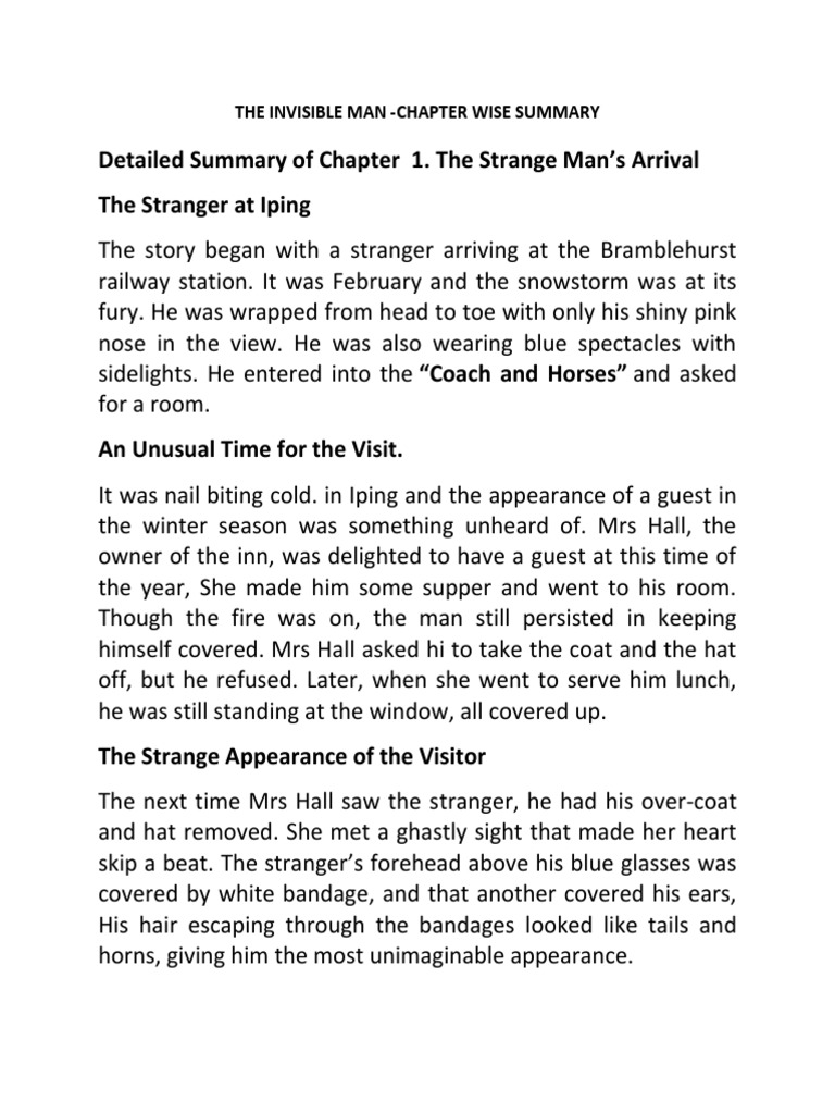 The Invisible Man | PDF | The Invisible Man