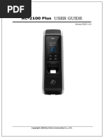 Fingerprint Terminal Ac-2000 & Ac-2100Plus: Installation & Wiring Guide ...