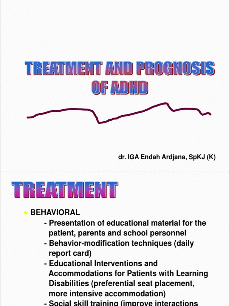 ADHD, Treatment and Prognosis | PDF | Attention Deficit Hyperactivity ...