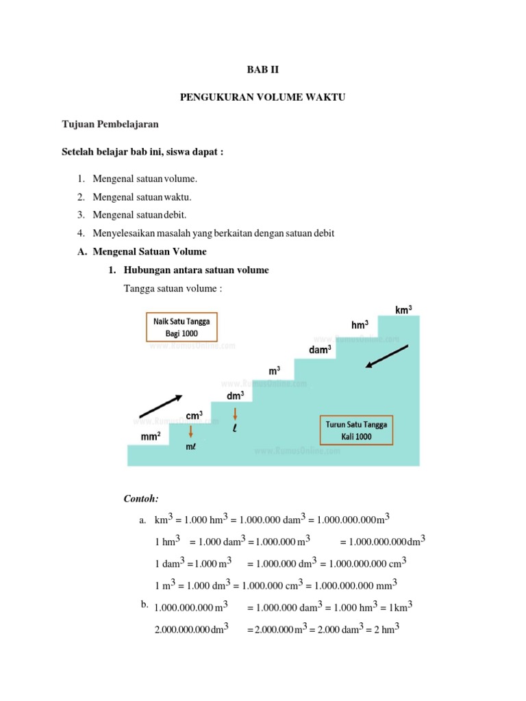 Mengenal Satuan Volume dan Debit | PDF