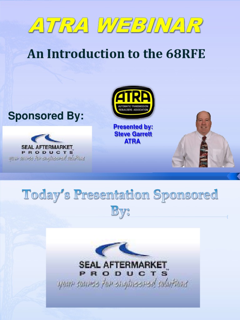 Overview of the 68RFE Transmission | PDF | Manual Transmission ...