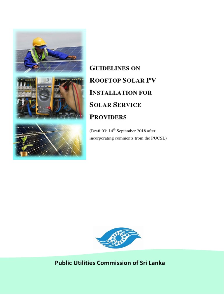 Guideline For Solar PV System Installation For ServiceProviders ...