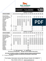 Timetable Bus 100X | PDF | Dublin | Bus Transport