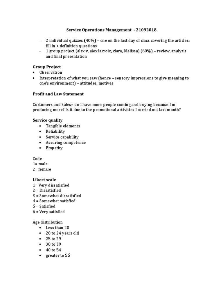 Service Operations Management | PDF | Business