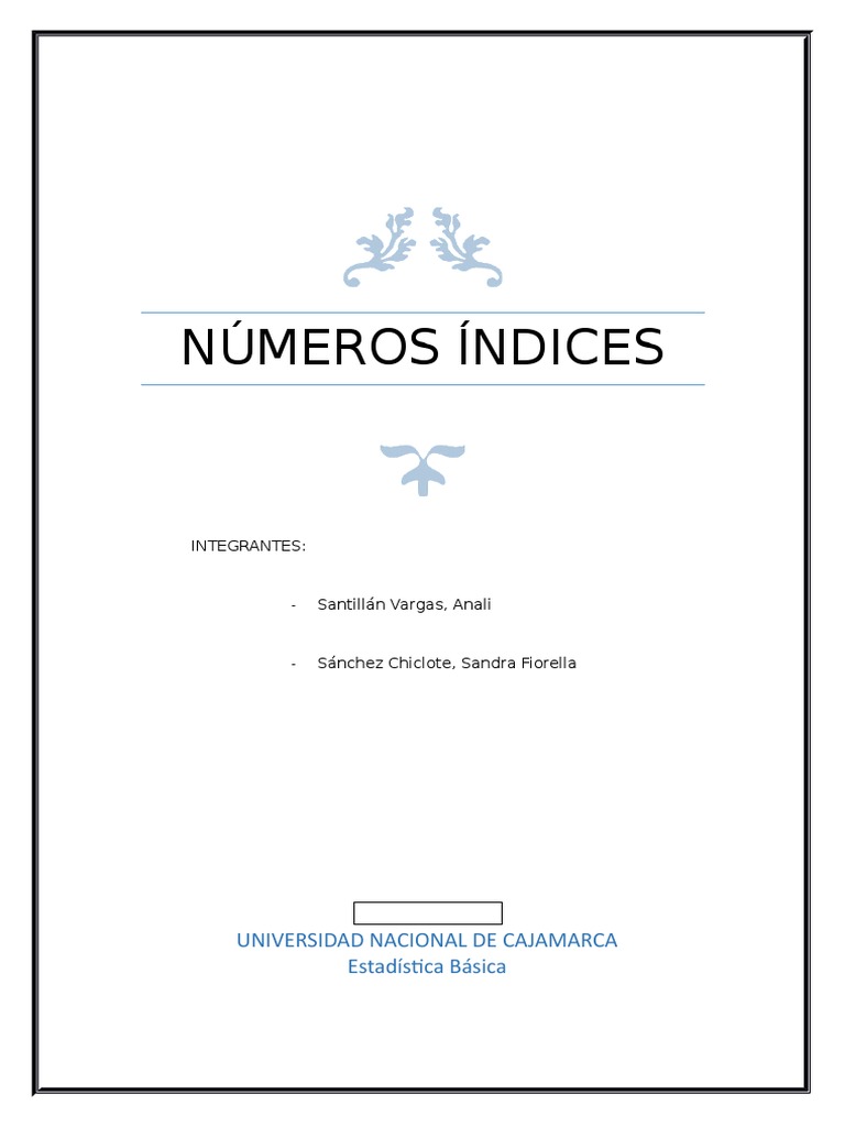 Números Índices: Definición y Aplicaciones | PDF | Precios | Hora