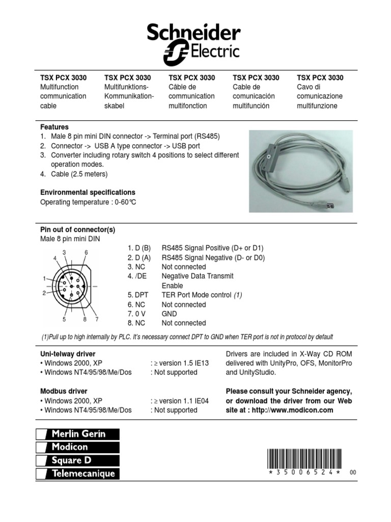 TSXPCX3030 Schneider Electric | PDF | Electrical Connector ...