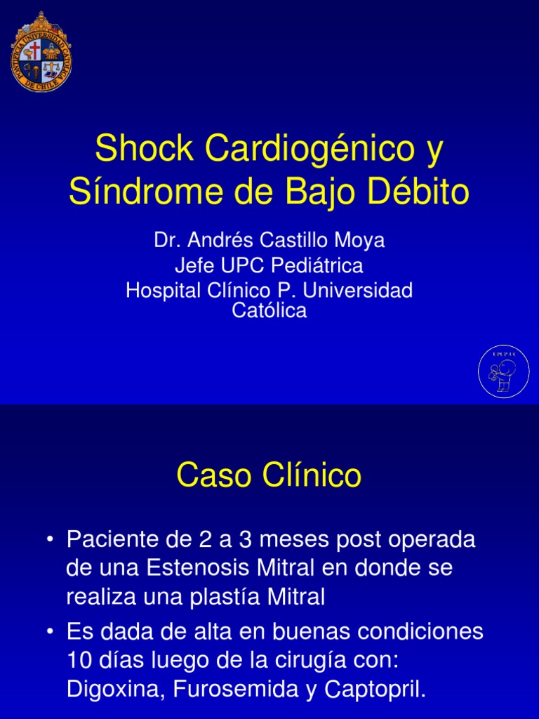 Shock Cardiogenico | PDF | Choque (circulatorio) | Defecto cardiaco ...