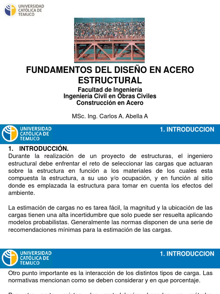 Clase 2-Fundamentos del Diseño en Acero Estructural (1).pdf | Diseño | Ingeniería | Prueba ...