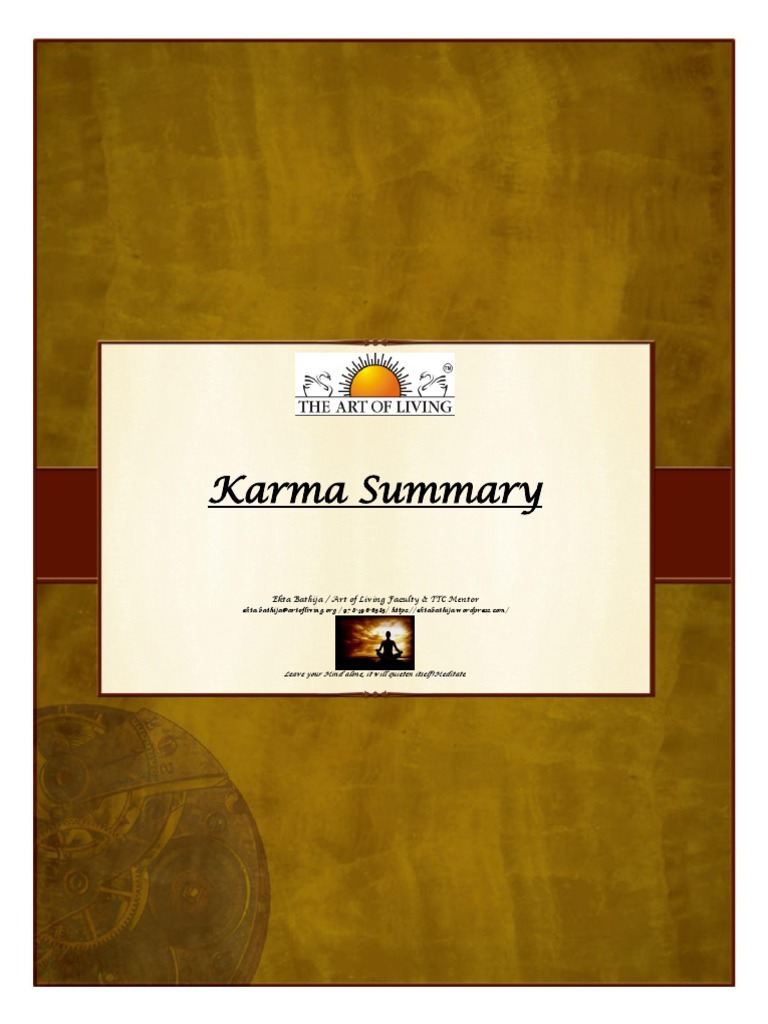 Understanding Karma: A Summary of the Three Forms of Karma and How to ...