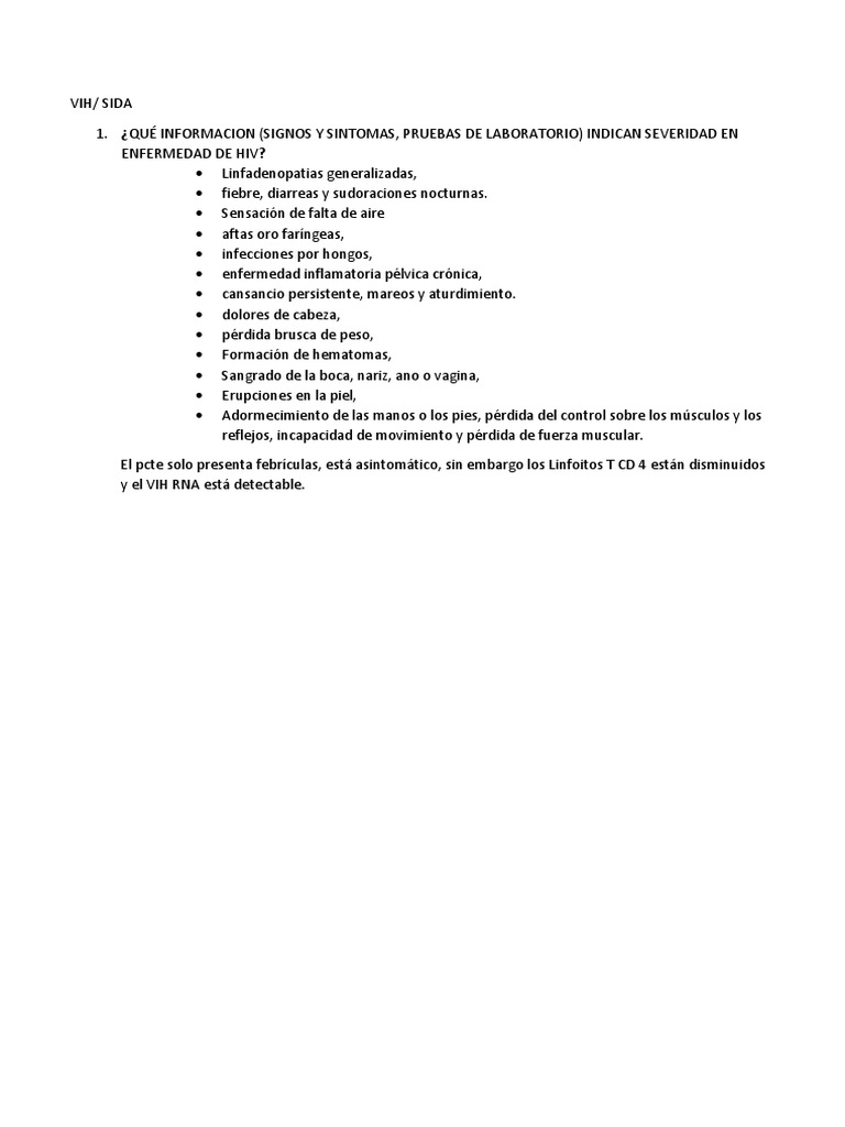 Vih Sida Final | PDF | Manejo del VIH / SIDA | Citocromo P450