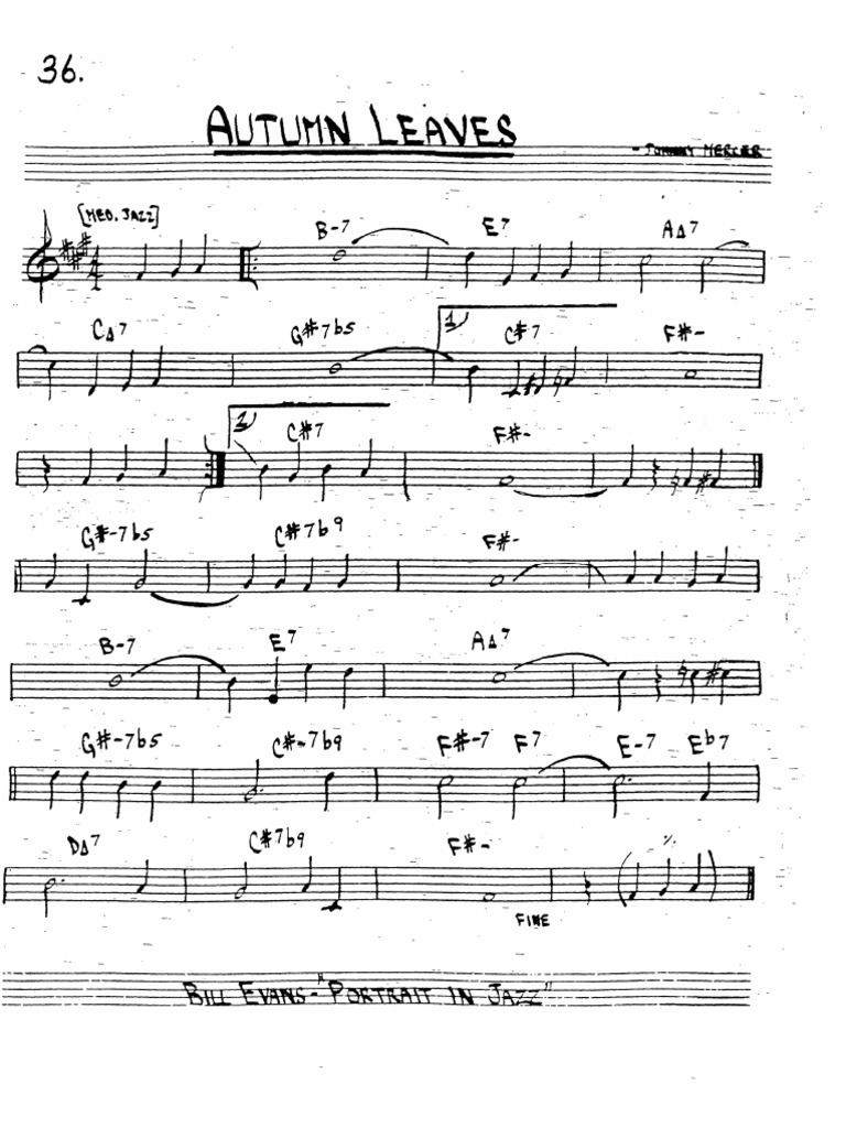 Autumn Leaves - A Minor | PDF