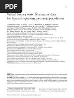 Verbal Fluency Tests: Animals and F.A.S. | PDF | Sensitivity And ...