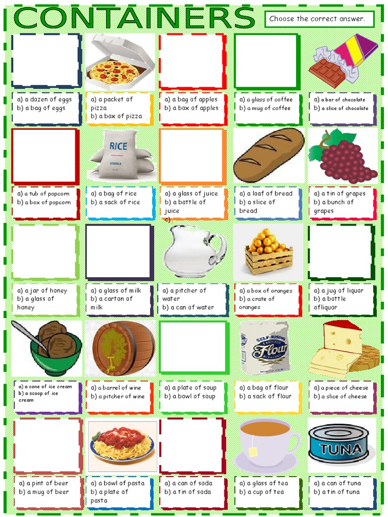 A) A Packet of Pizza B) A Box of Pizza | Download Free PDF | Food And ...